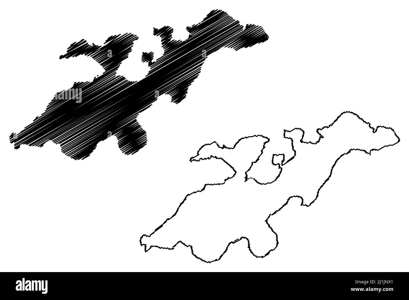 Lembata island (Republic of Indonesia, Lesser Sunda Islands) map vector ...