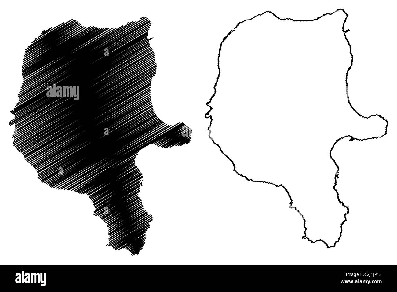Lipari (Aeolian Islands, Italian Republic, Italy) map vector ...