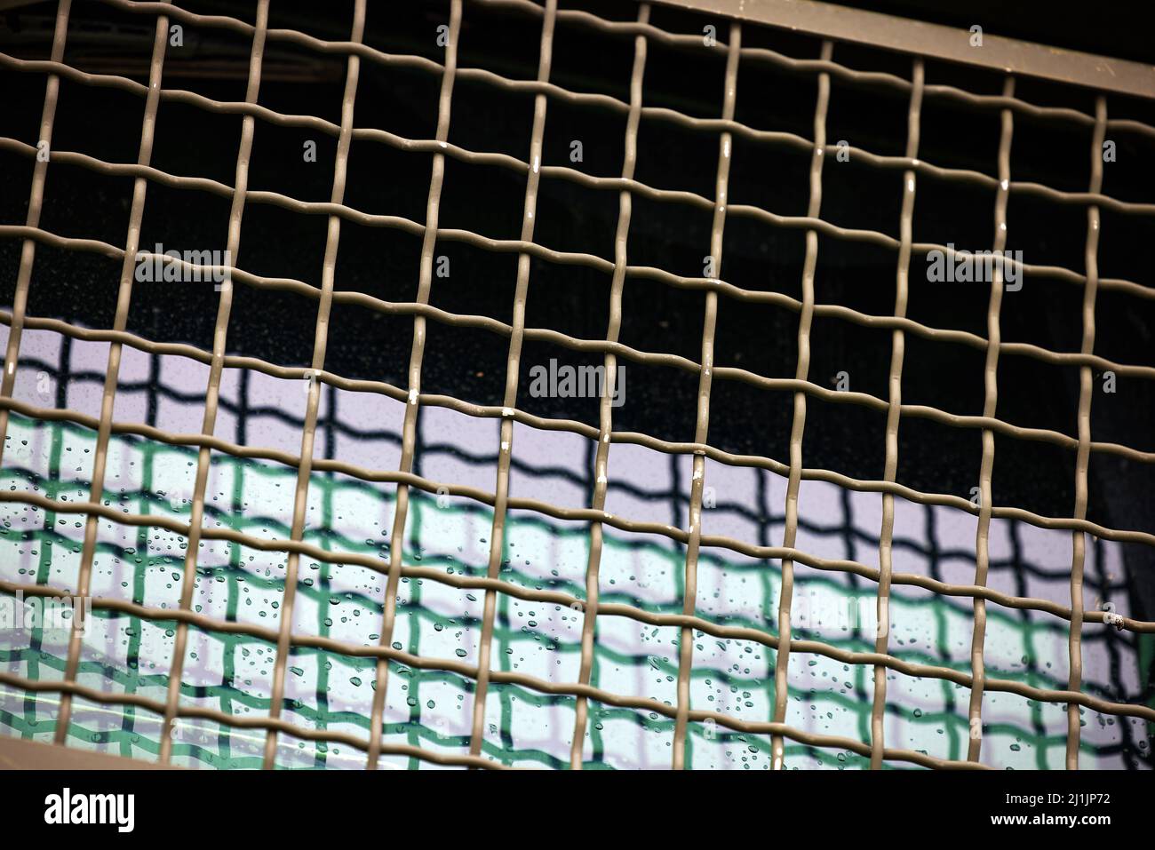 Protective grille on the windshield of an armored car. Police armored ...