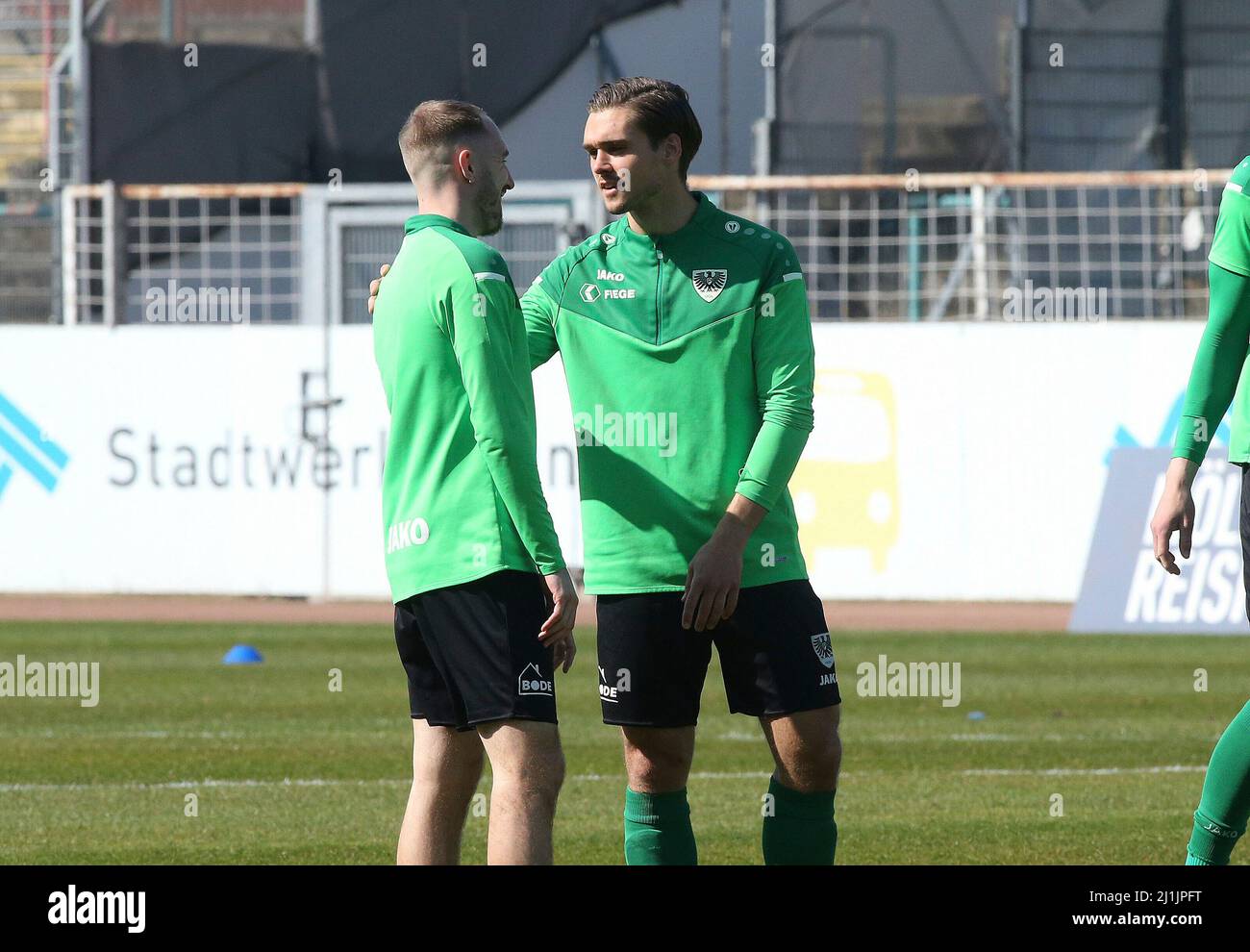 Muenster, Germany. 26th Mar, 2022. firo: 26.03.2022 Fuvuball: Soccer ...