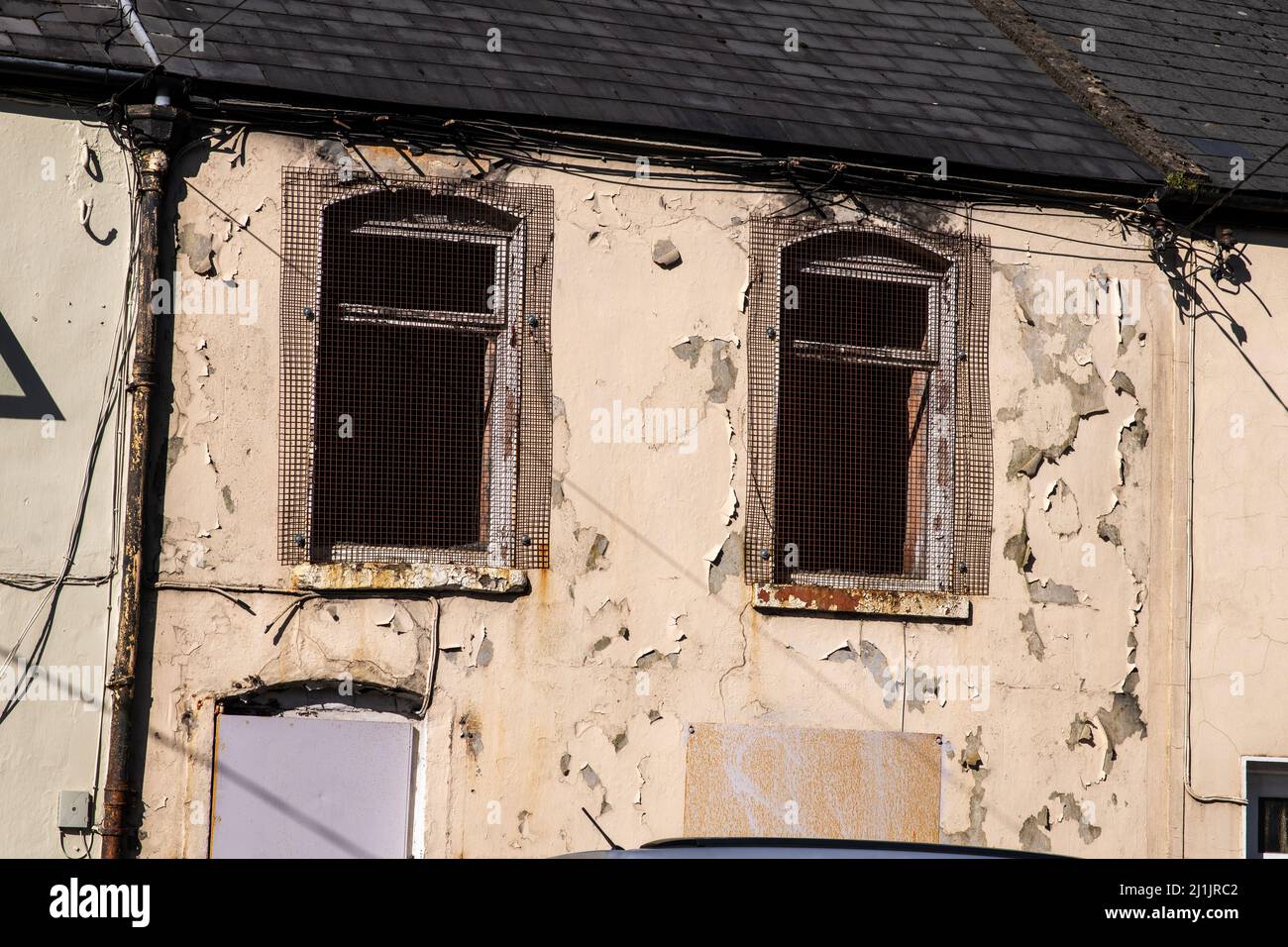 Abandoned buildings in urban agglomeration, urban ruins Stock Photo - Alamy