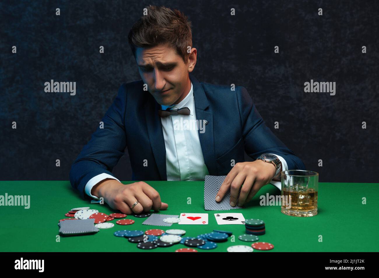 Gambling addiction sad hi-res stock photography and images - Alamy