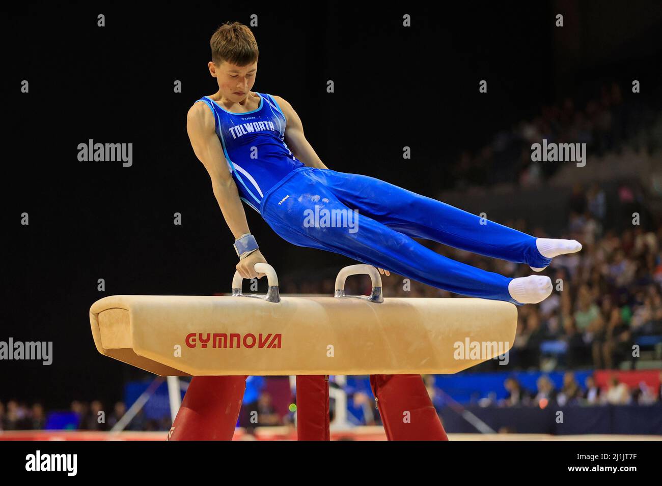 Liverpool, UK. 26th Mar, 2022. George Ainley of Tolworth Gymnastics ...