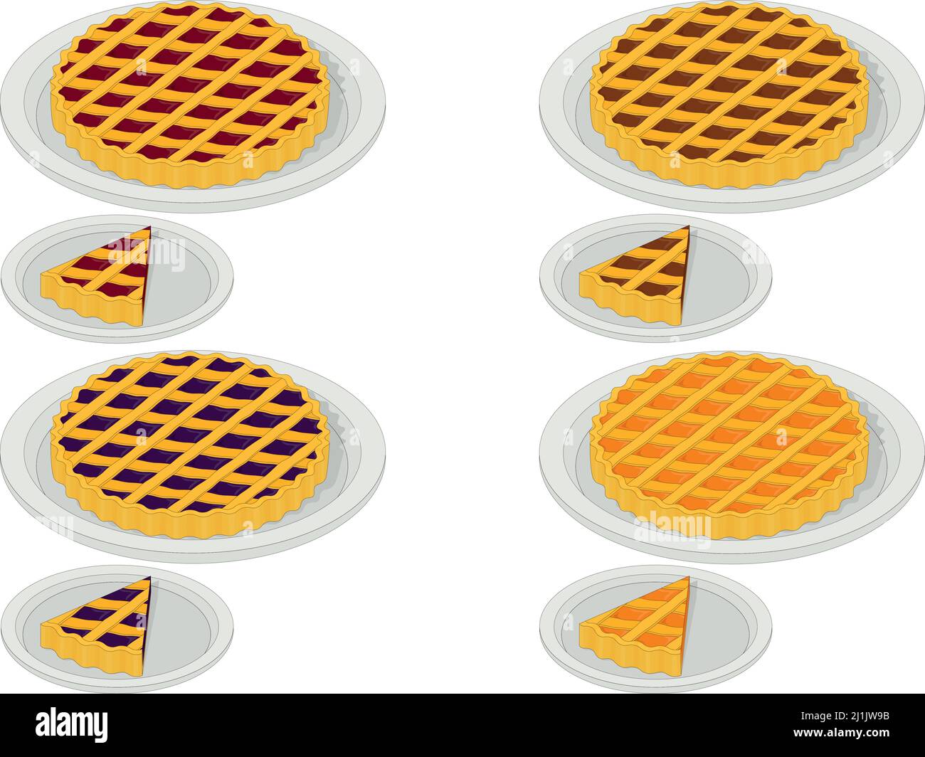 Tart dish Stock Vector Images - Alamy