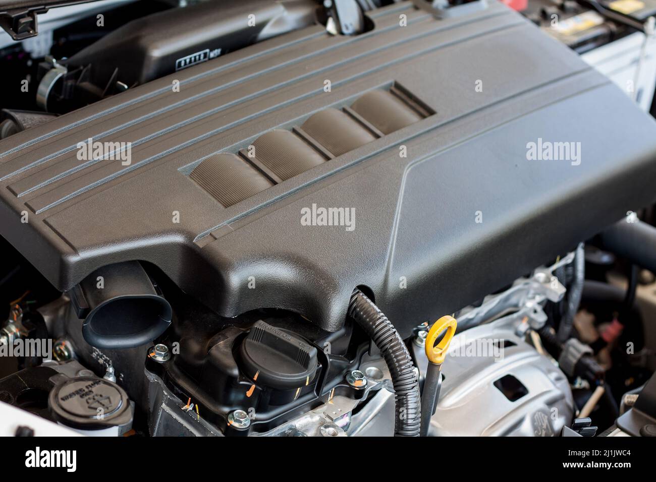 new car engine detail Stock Photo - Alamy