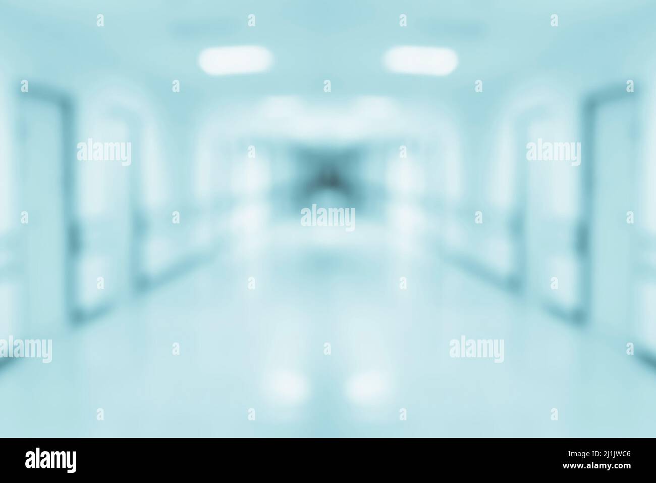 Abstract blur hospital corridor background Stock Photo - Alamy