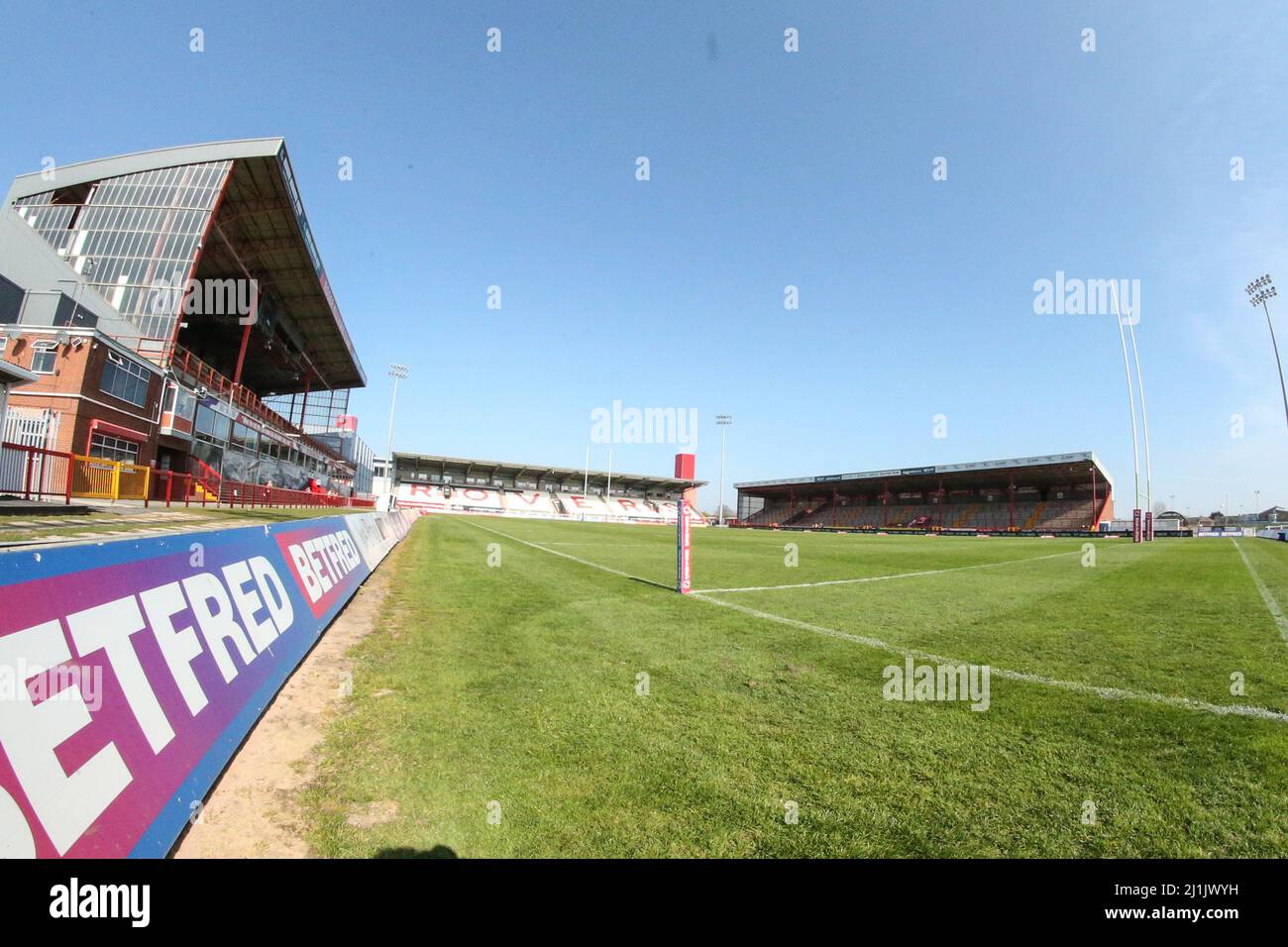 Ground view inside Sewell Group Craven Park ahead of the Betfred ...