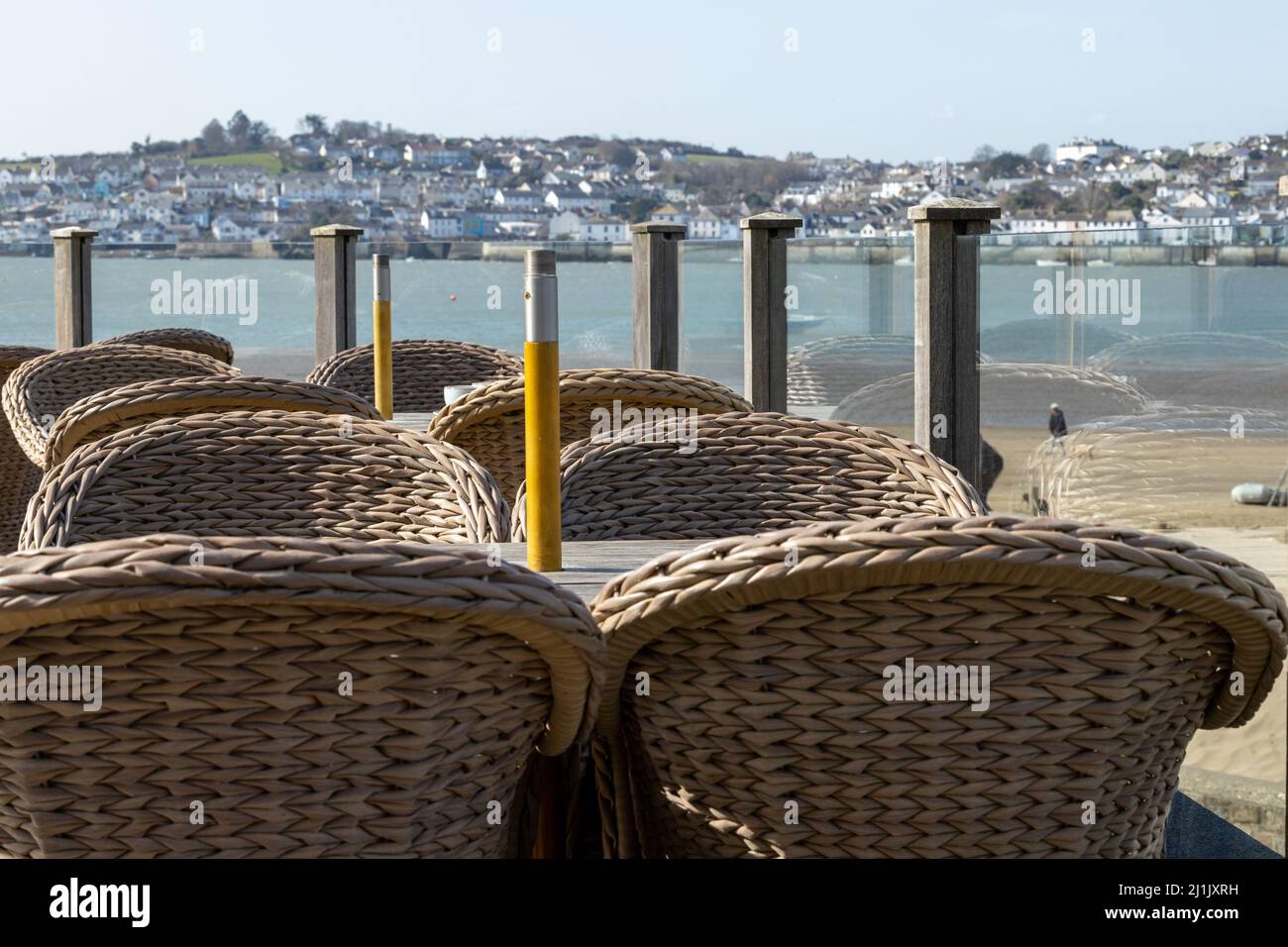 A beachside bar with a sea view Stock Photo - Alamy