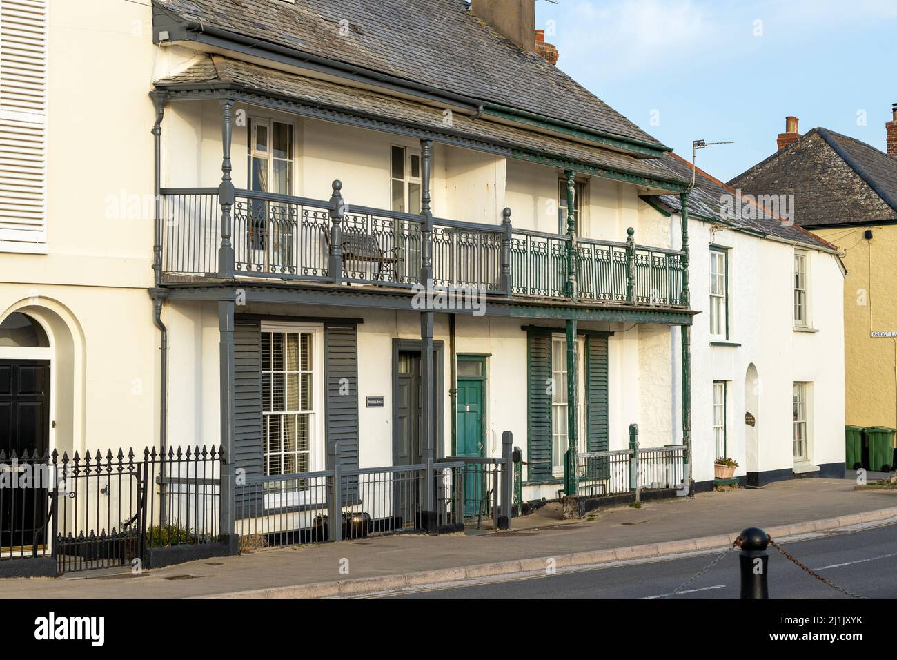Marine Parade houses,Instow Stock Photo - Alamy