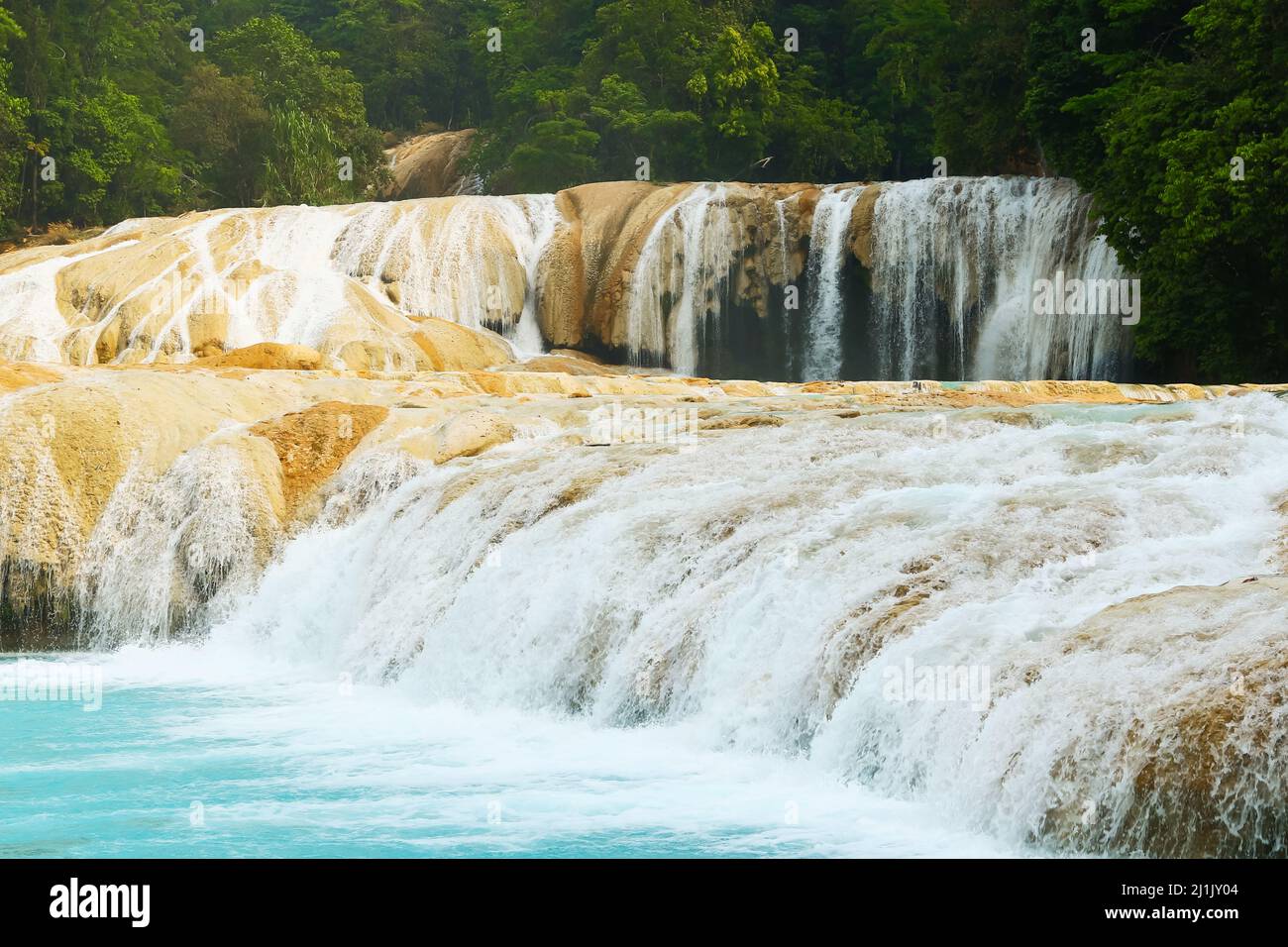 Agua Azul waterfall cascade in Chiapas. Mexico Stock Photo - Alamy