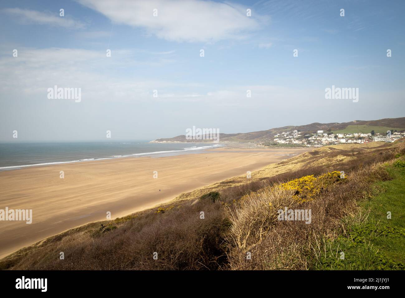 Landscape views of Woolacombe in North Devon Stock Photo - Alamy