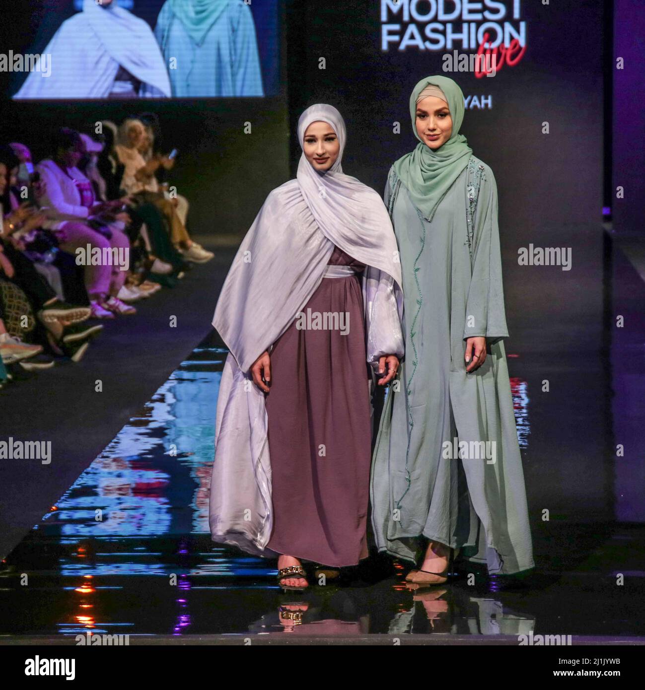 London UK 26 March 2022 Designer Sumhayal, on the Modest Fashion Live ...