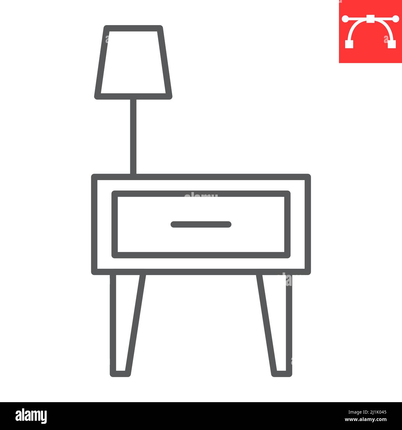 Bedside table icon hi-res stock photography and images - Alamy