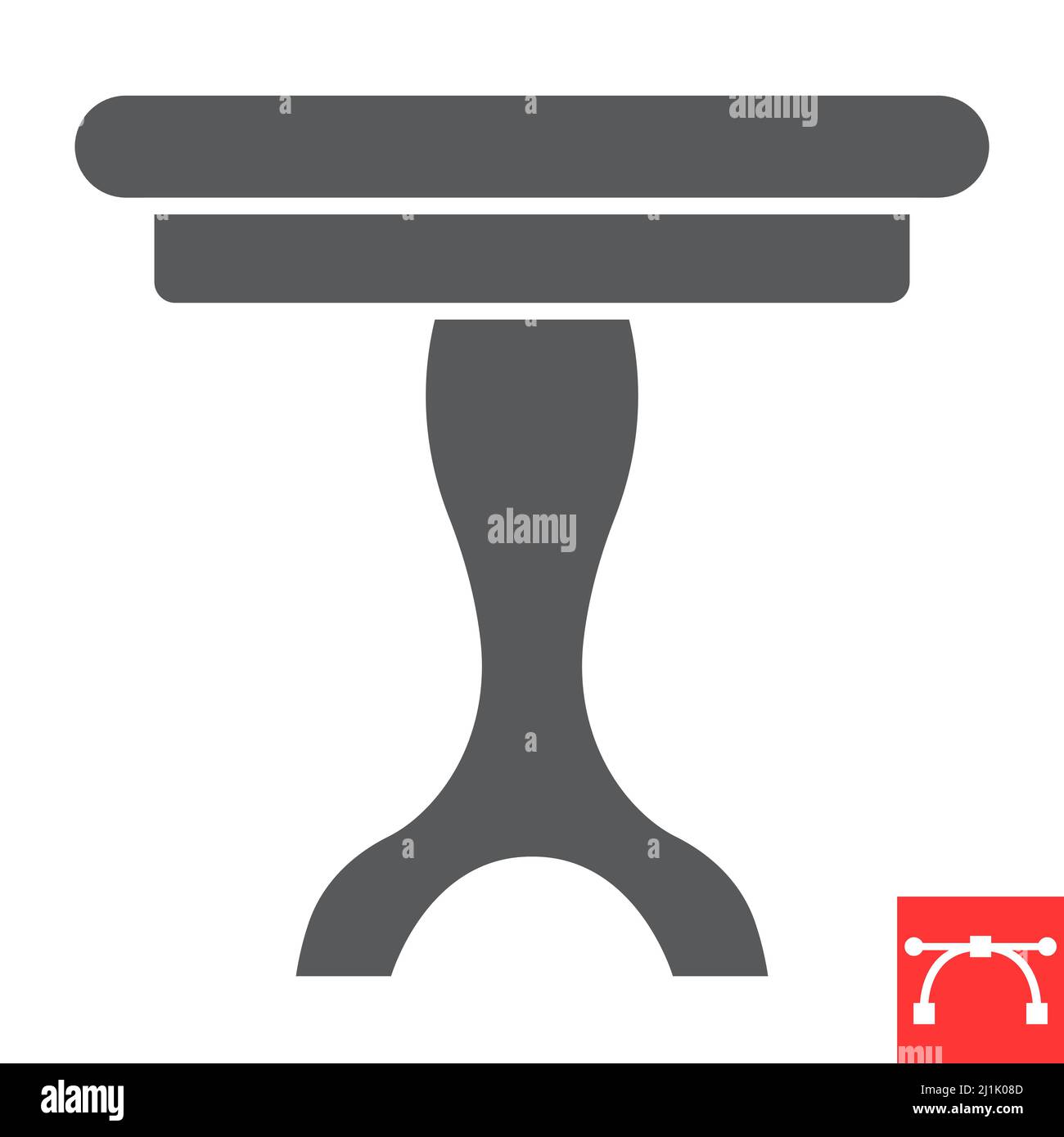 Round cafe table empty Stock Vector Images - Alamy