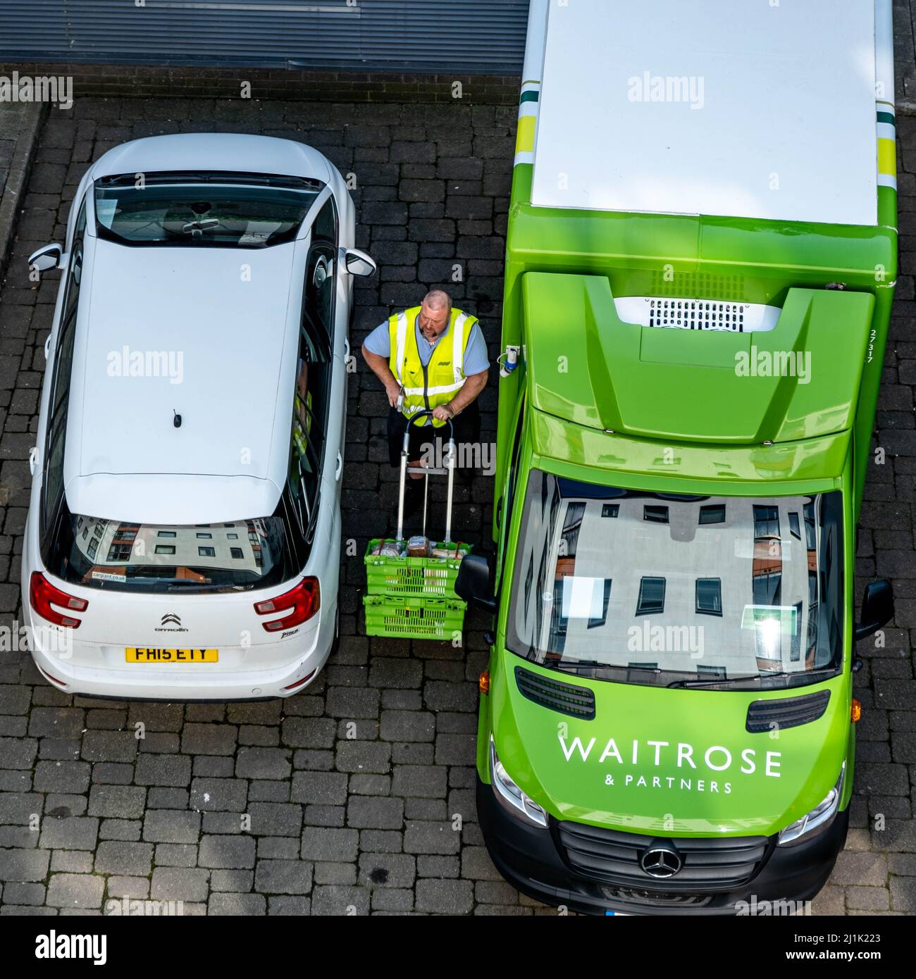 Waitrose delivery vehicle hi-res stock photography and images - Alamy