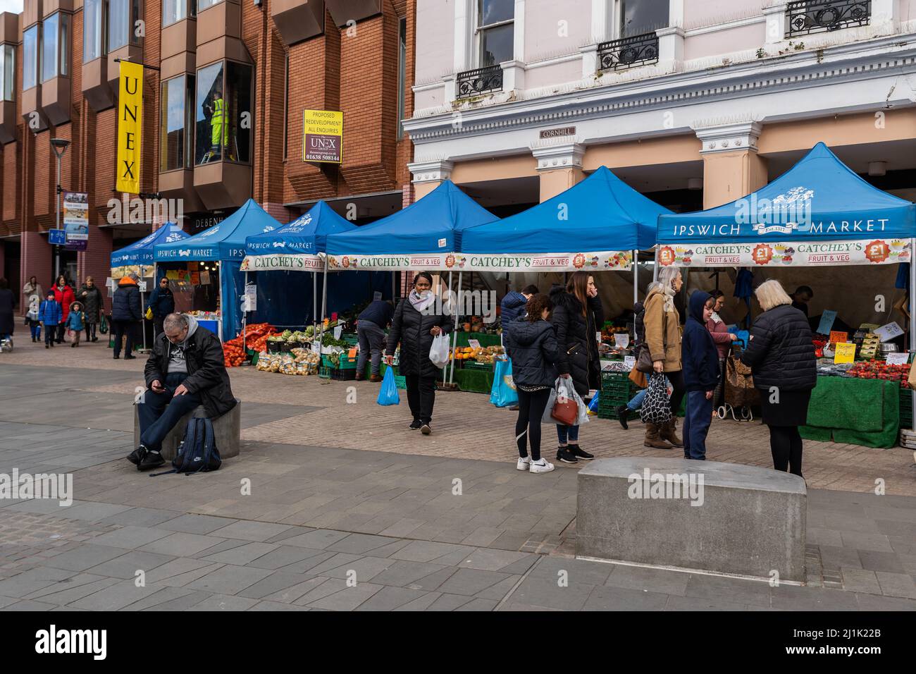 Ipswich town centre shopping hi-res stock photography and images - Alamy