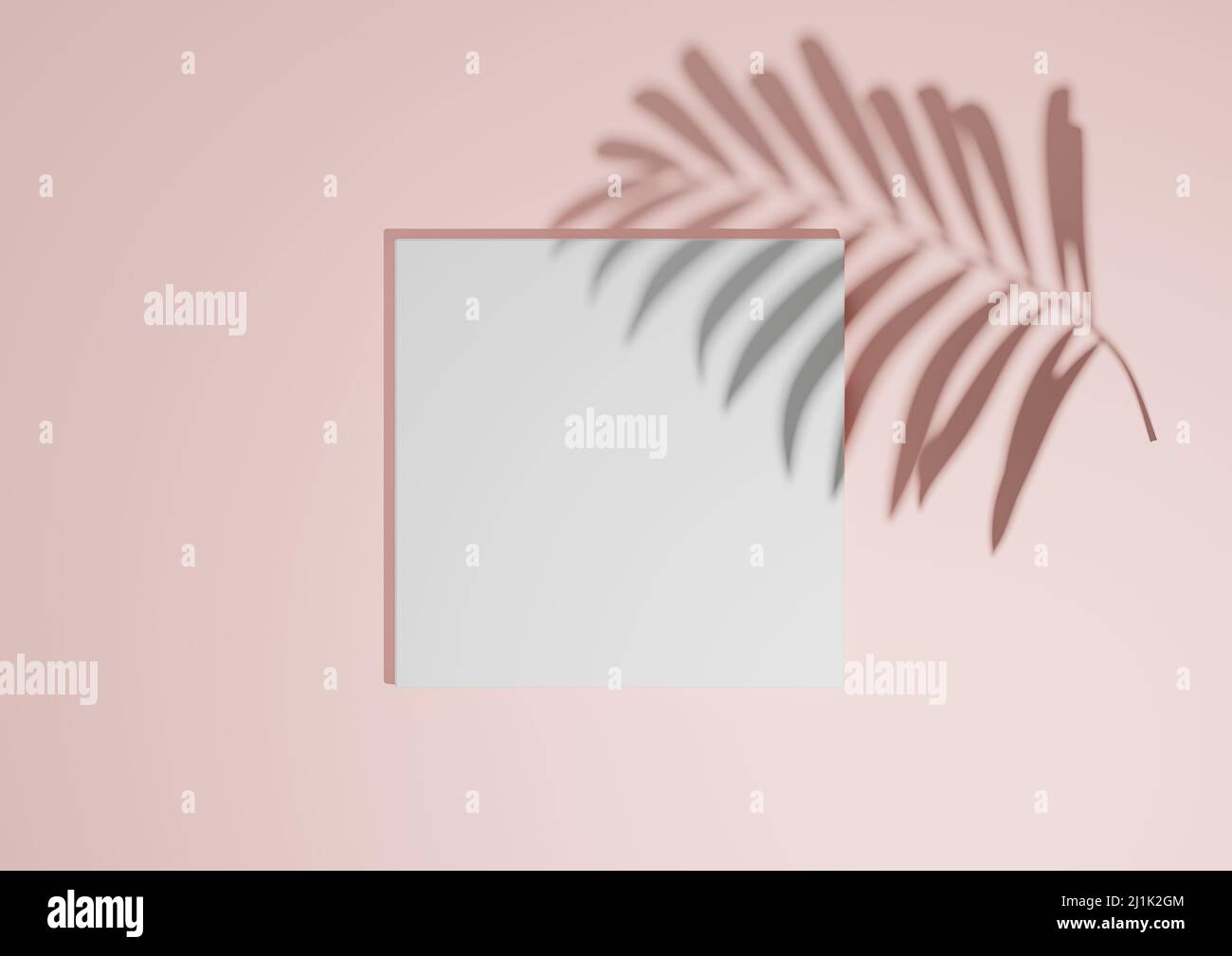 Pastel, light red, salmon pink, 3D render minimal, simple top view flat ...