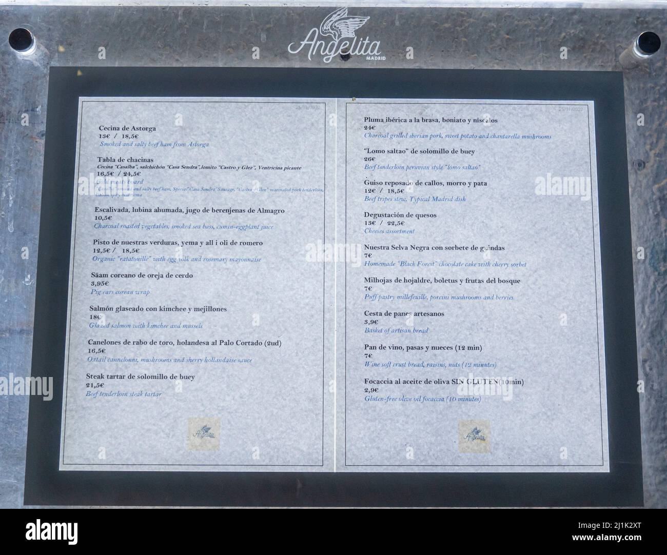 Angelita restaurant madrid hi-res stock photography and images - Alamy