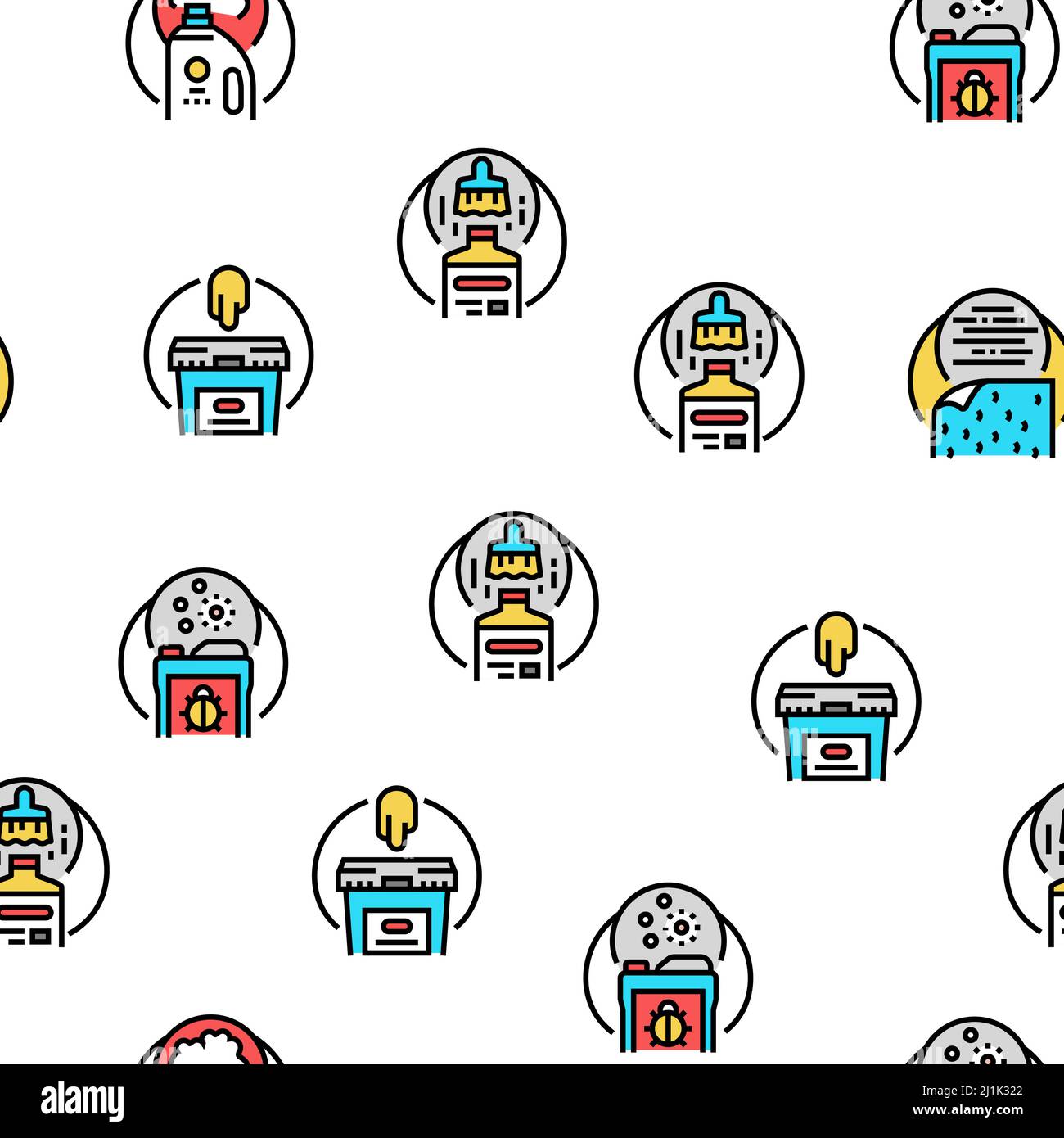 Chemical Industry Production Vector Seamless Pattern Stock Vector Image ...