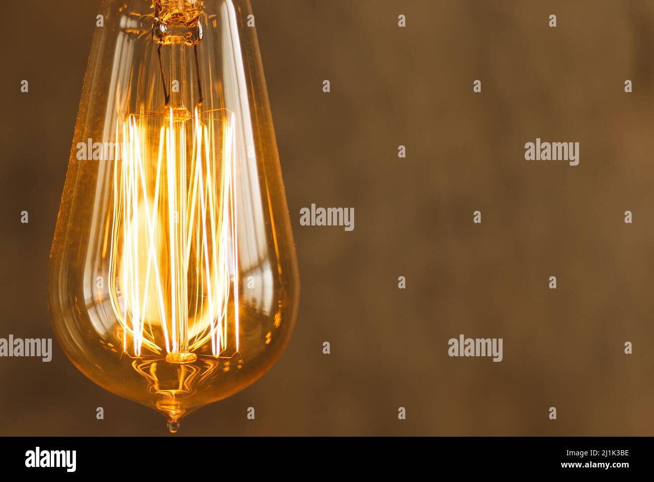 Close up of vintage filament light bulb Stock Photo - Alamy