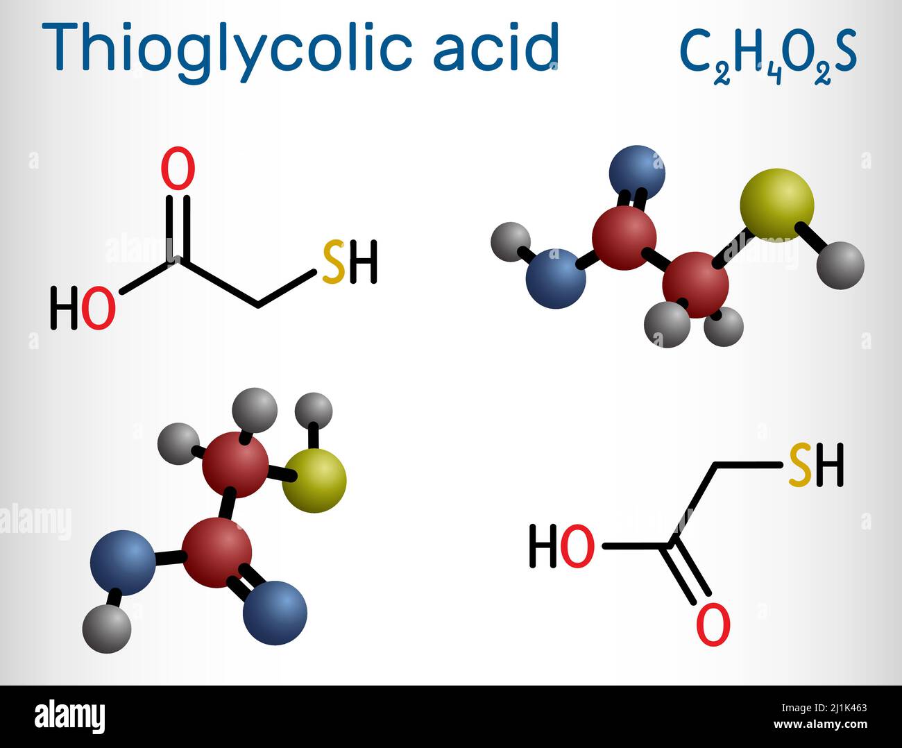 Thioglycolic acid Stock Vector Images - Alamy