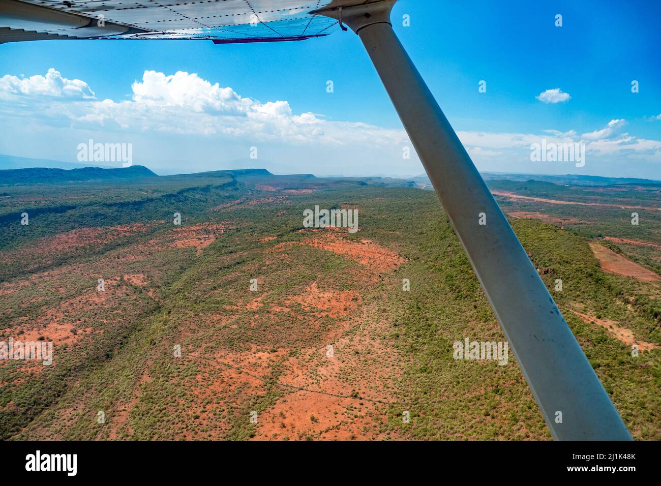 Beautiful view of the picturesque landscape of the Great Rift Valley ...
