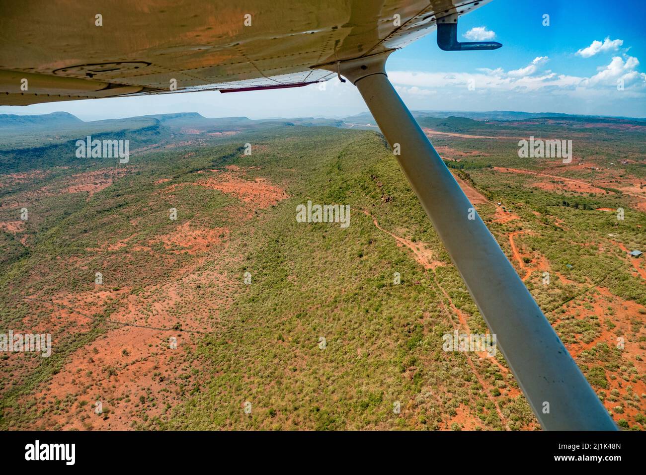 Beautiful view of the picturesque landscape of the Great Rift Valley ...