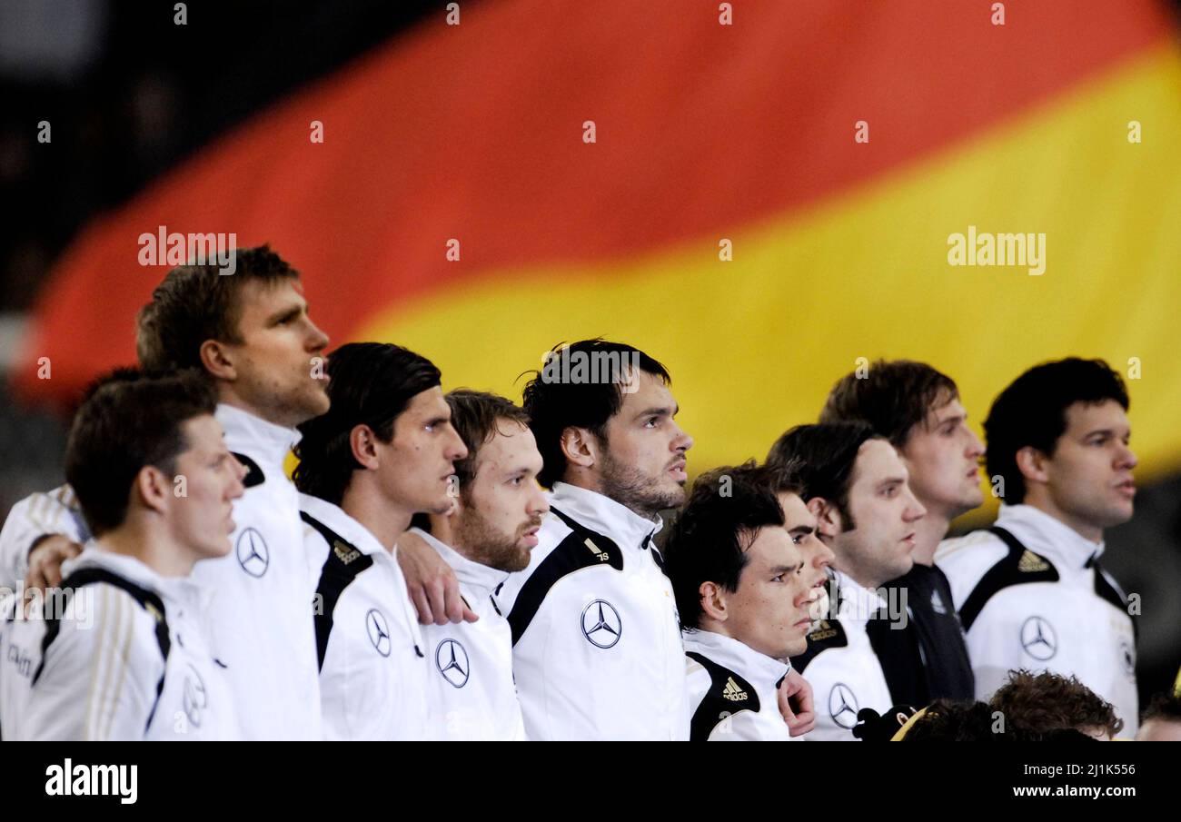 Duesseldorf Germany 11.02.2009, Football: international friendly ...