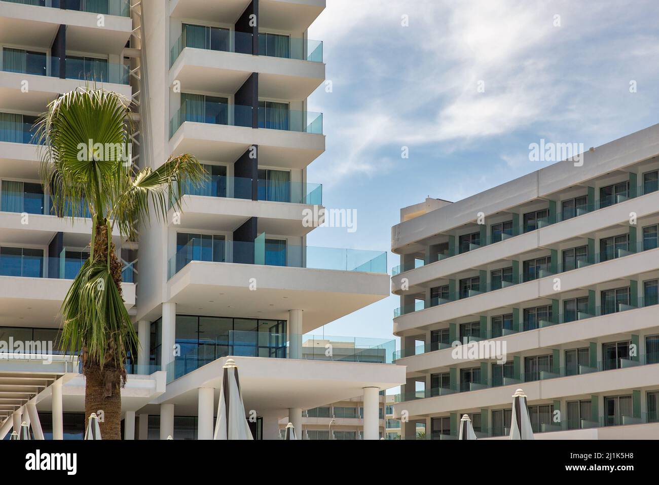 Modern luxury resort hotels facade in Protaras, Cyprus Stock Photo - Alamy