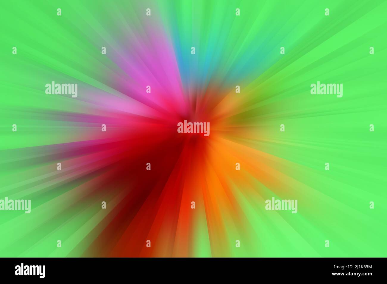 Radial illustration in red yellow orange fuchsia and green Stock Photo ...