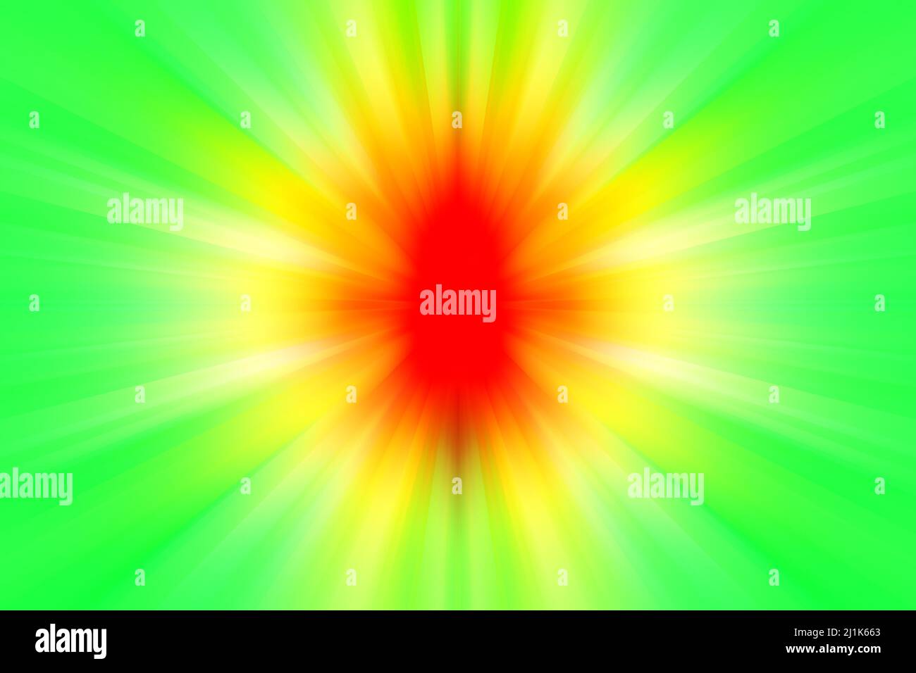 Radial illustration in red yellow and green color Stock Photo - Alamy