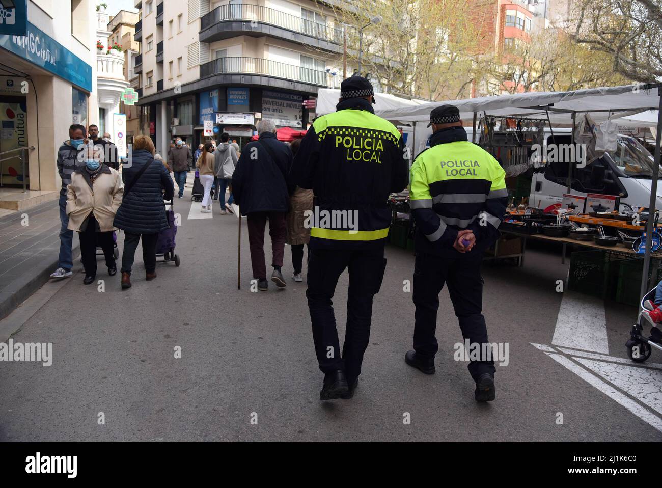 Police patrolling neighborhood hi-res stock photography and images - Alamy