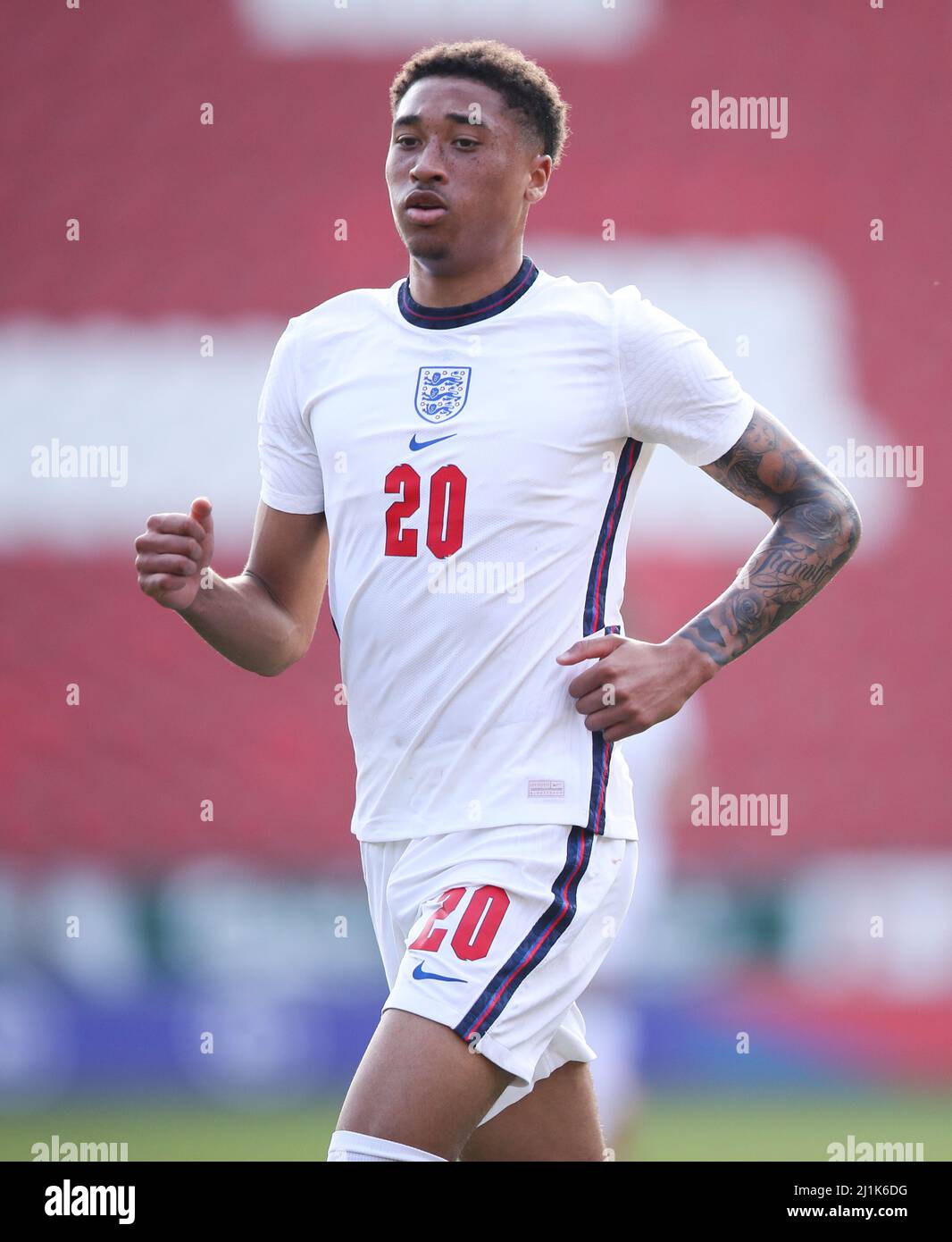 England U19's Daniel Jebbison during the 2022 UEFA European Under-19 ...
