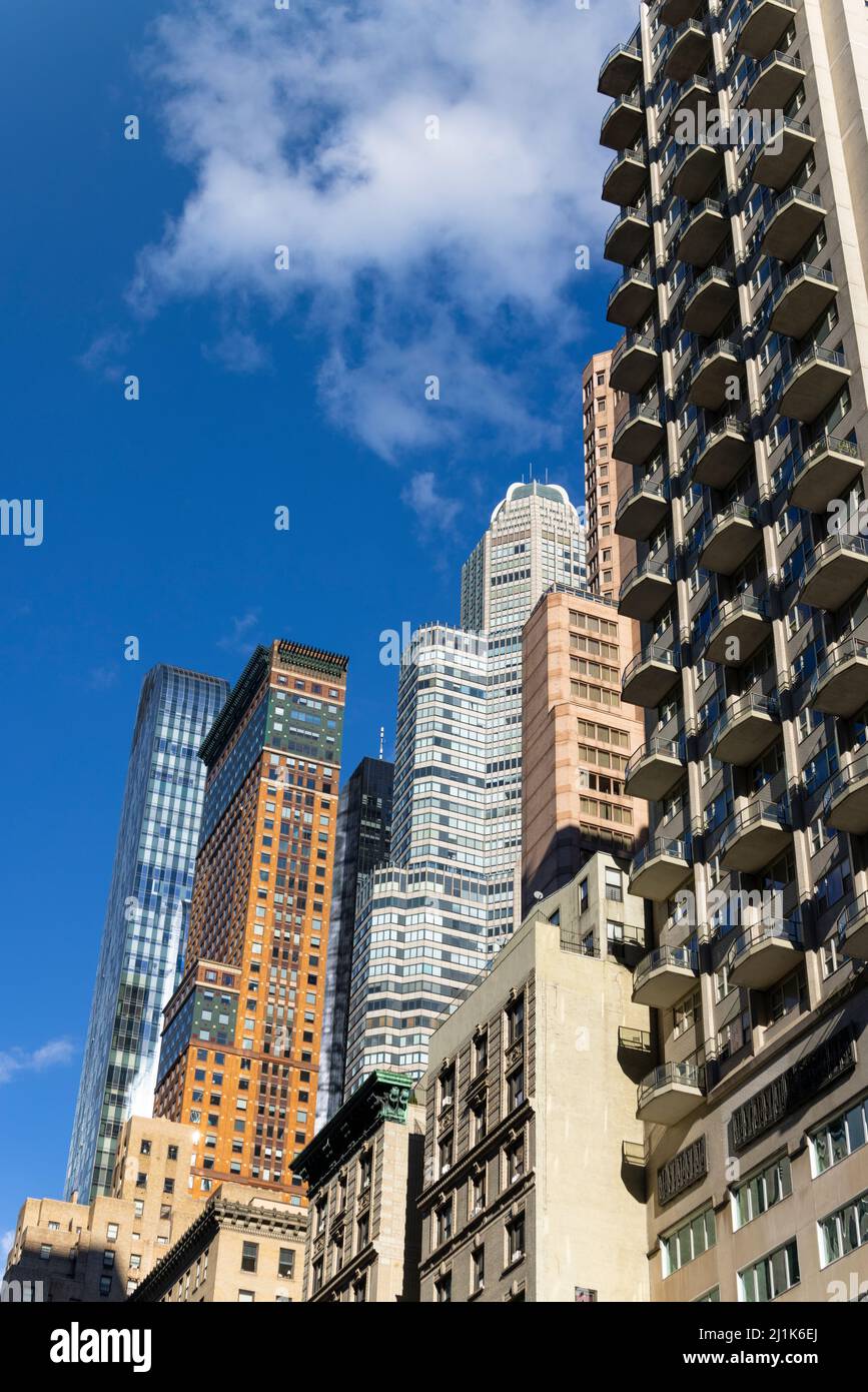 Ultra luxury high-rise residential buildings stand among Midtown ...