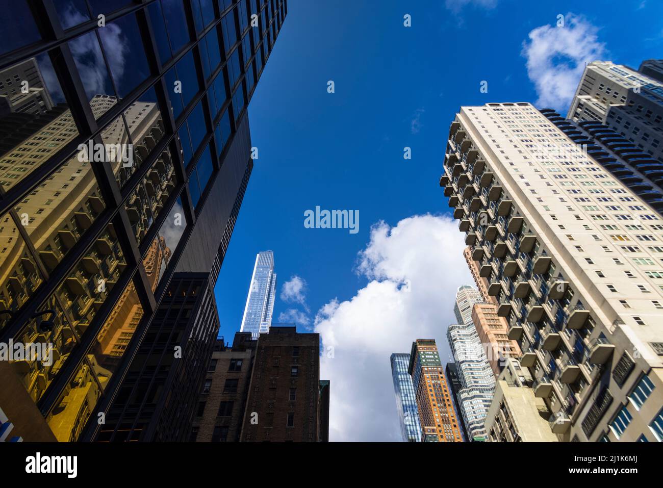 Ultra luxury high-rise residential buildings stand among Midtown ...