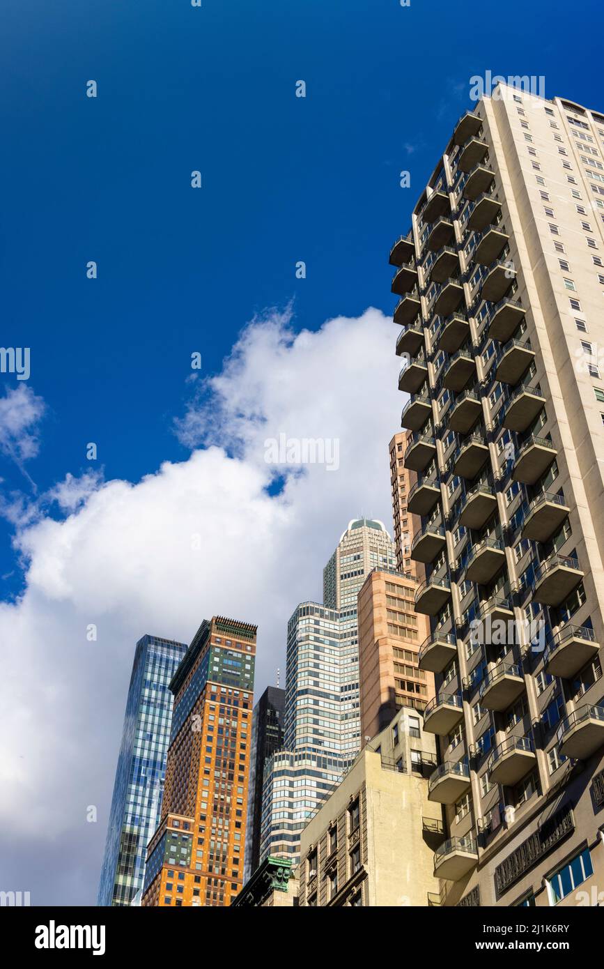 Ultra luxury high-rise residential buildings stand among Midtown ...