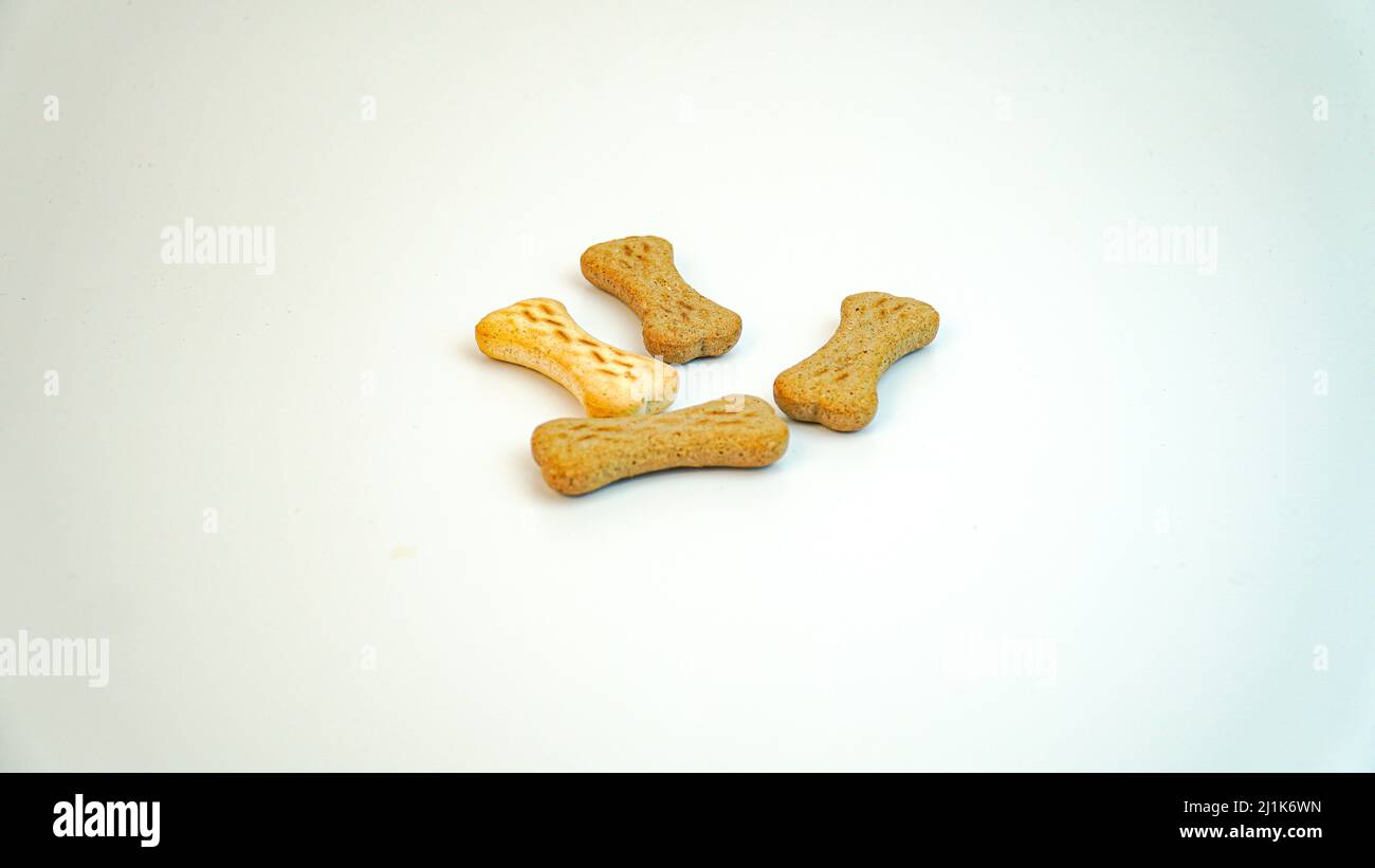 A bunch of delicious small dog biscuits for the pet's treat. Image ...