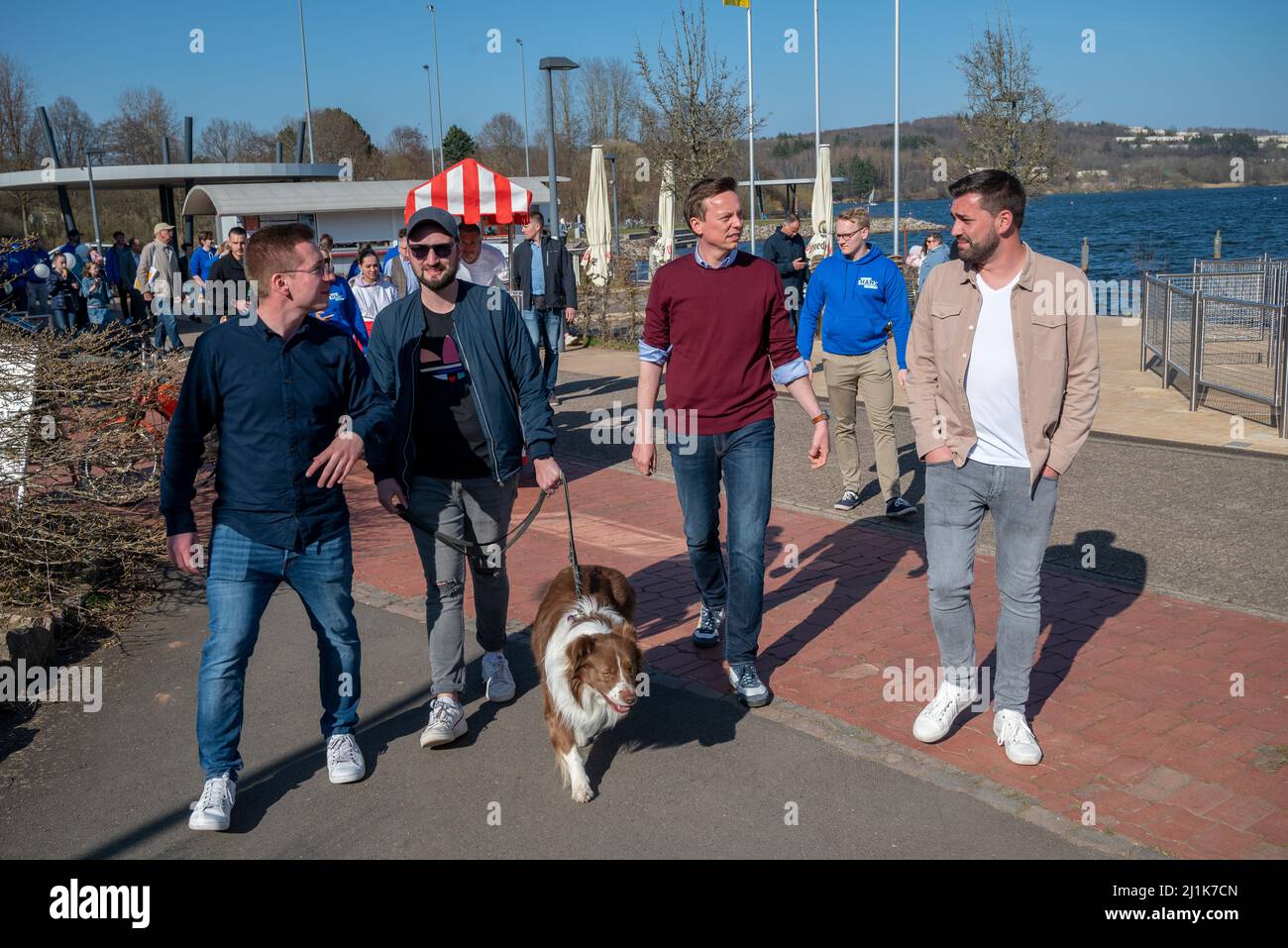 Bosen, Germany. 26th Mar, 2022. Saarland Minister President Tobias Hans ...