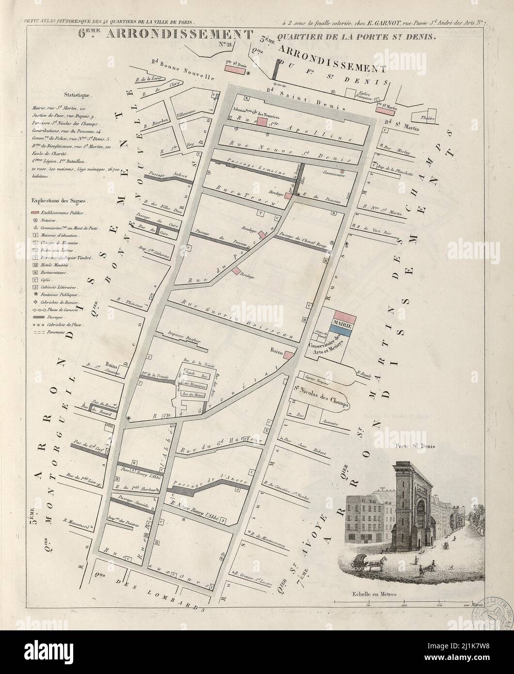 Paris map 19th century hi-res stock photography and images - Alamy