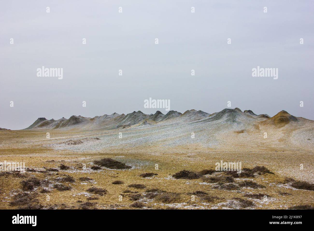 Beautiful mud volcanoes in the mountains. Gobustan. Azerbaijan Stock Photo - Alamy