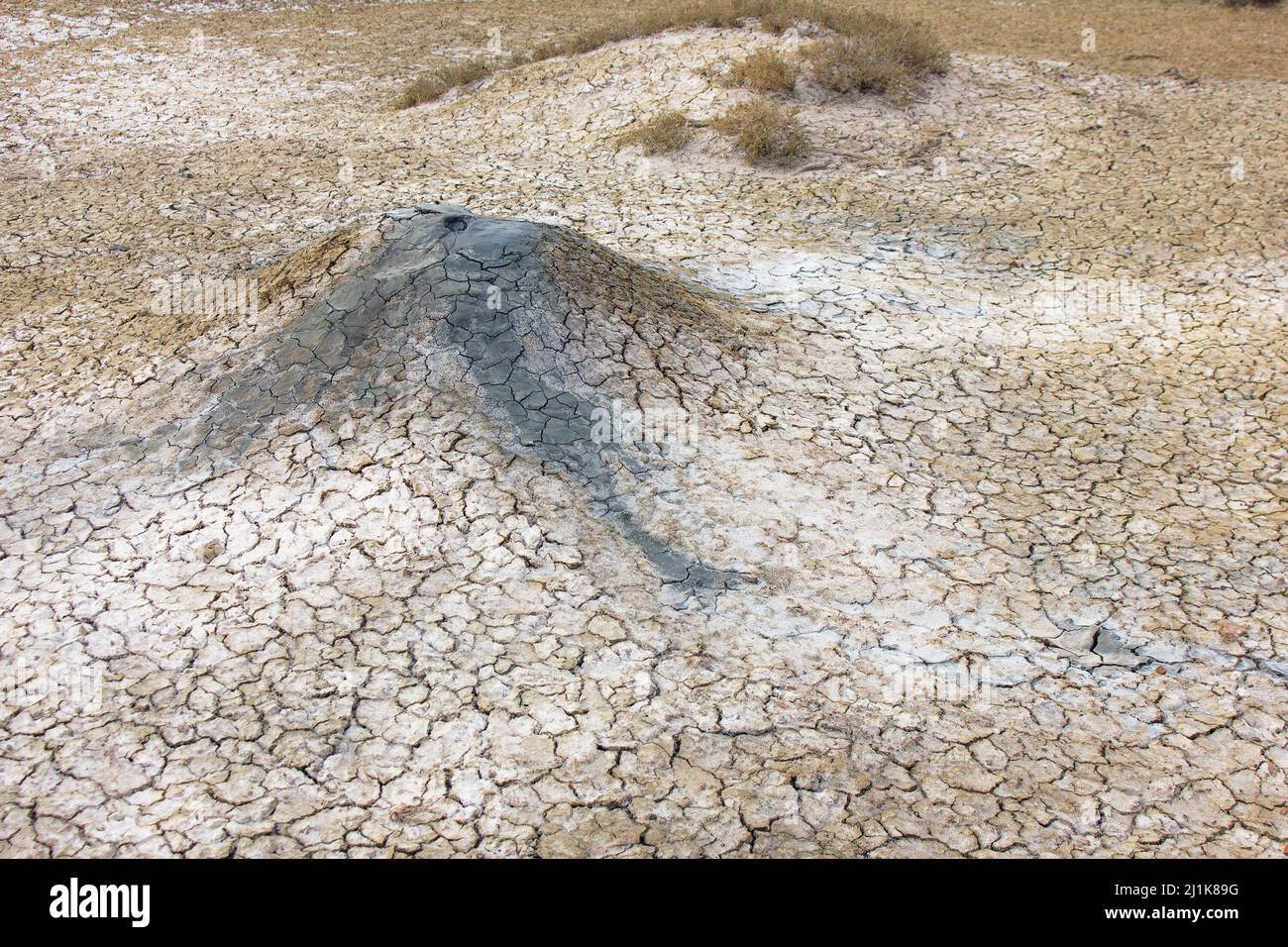 Beautiful mud volcanoes in the mountains. Gobustan. Azerbaijan Stock Photo - Alamy