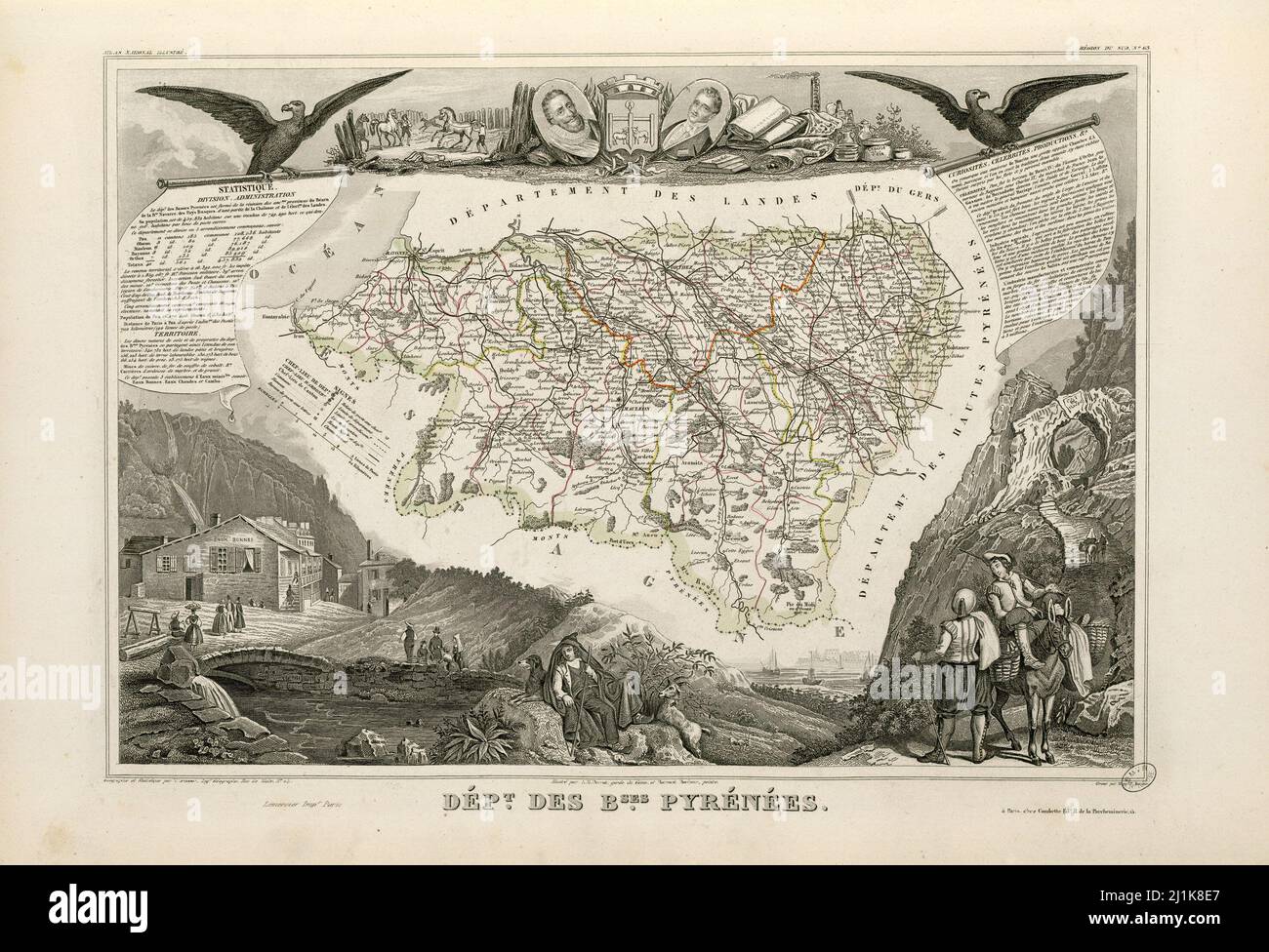 Vintage map French colonies and areas from 19th century. All maps are ...