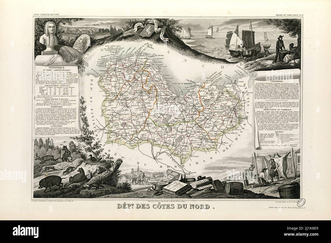 Vintage map French colonies and areas from 19th century. All maps are ...