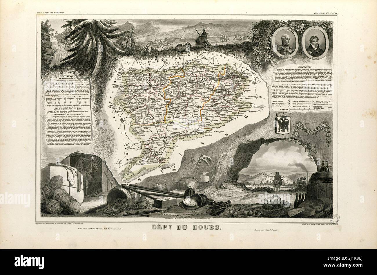Vintage map French colonies and areas from 19th century. All maps are ...