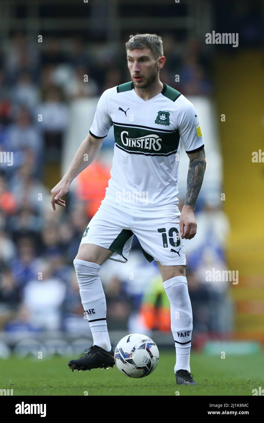 Danny Mayor #10 of Plymouth Argyle on the ball Stock Photo - Alamy
