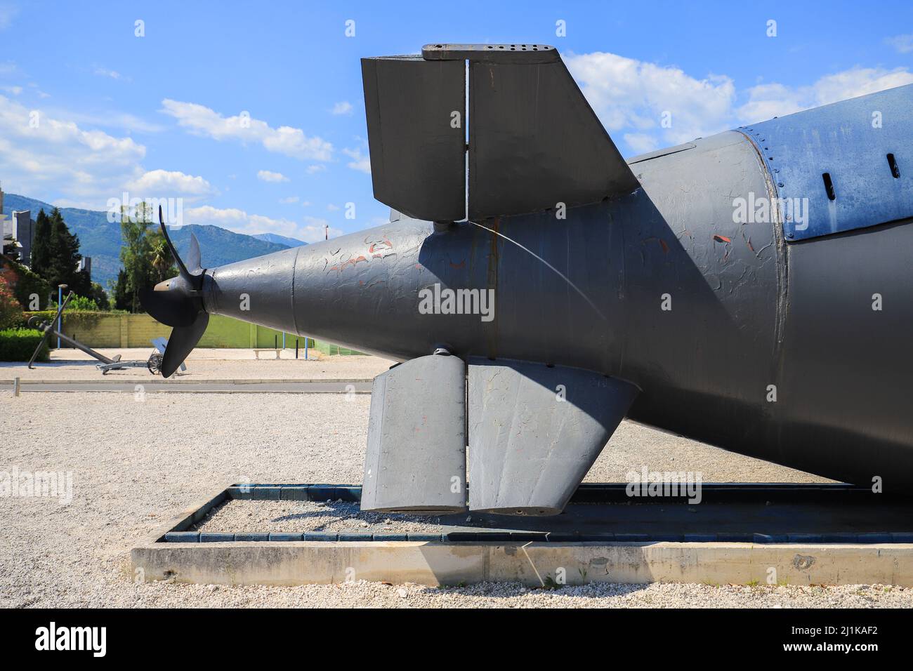 The propeller of the submarine in a museum Stock Photo - Alamy