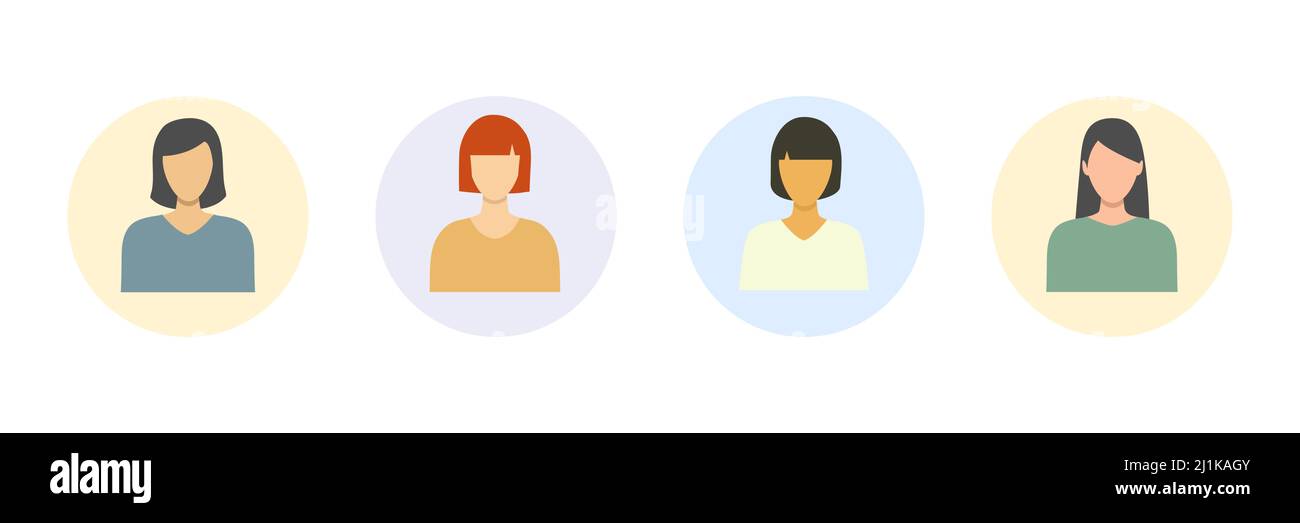 People avatar set hi-res stock photography and images - Alamy