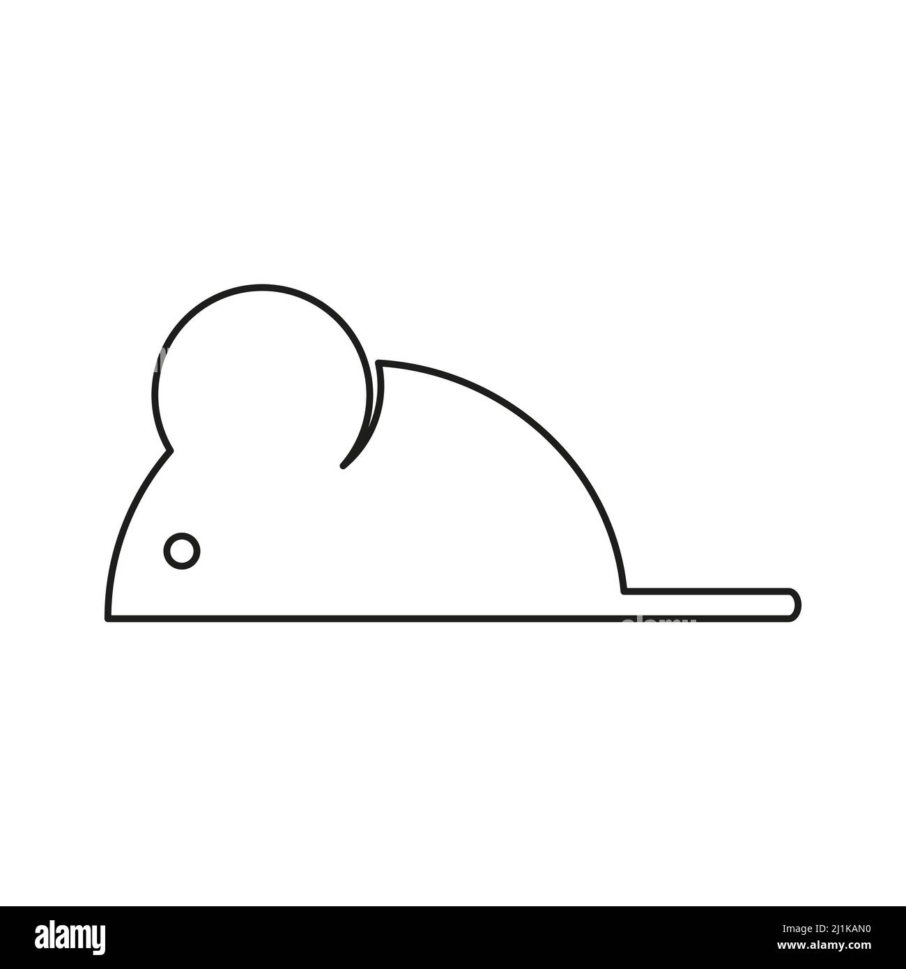 Mouse line icon. Vector illustration isolated Stock Vector Image & Art ...