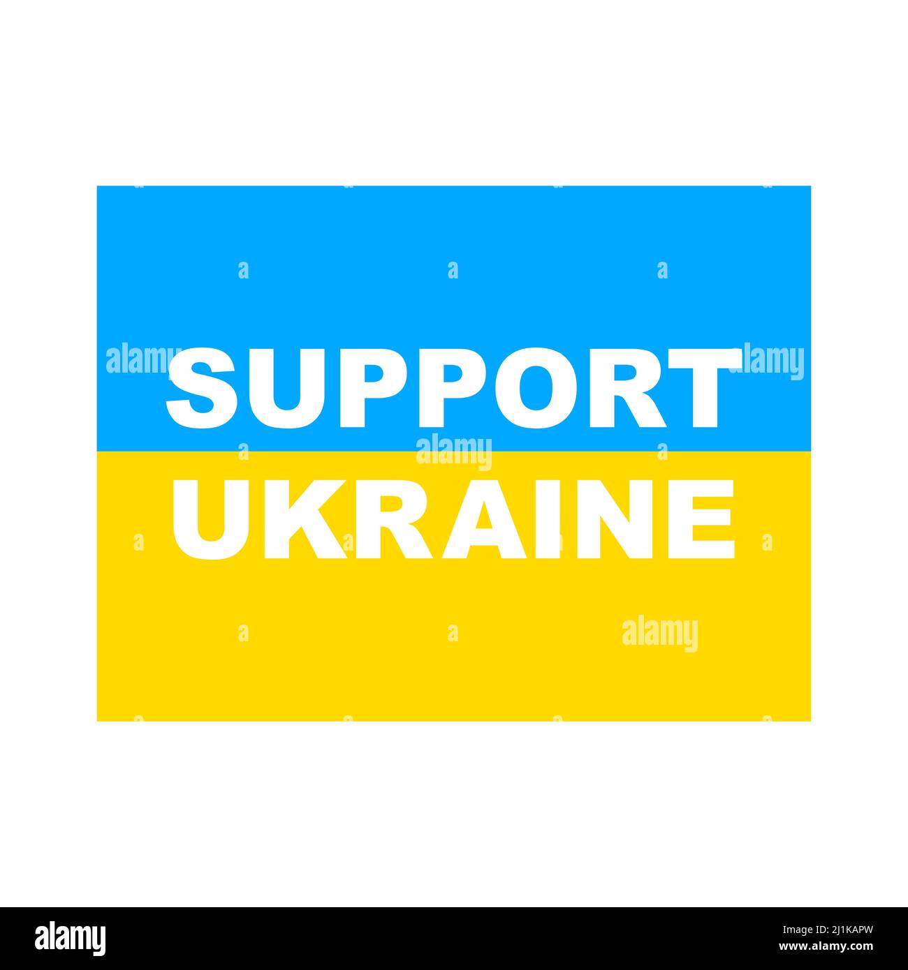 Support Ukraine inscription concept. Ukrainian flag and banner with help concept. Vector ...