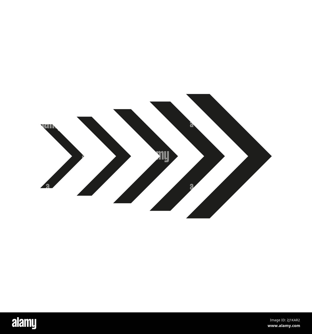 Arrow icons group. Set of black arrows symbols with blend effect Stock ...